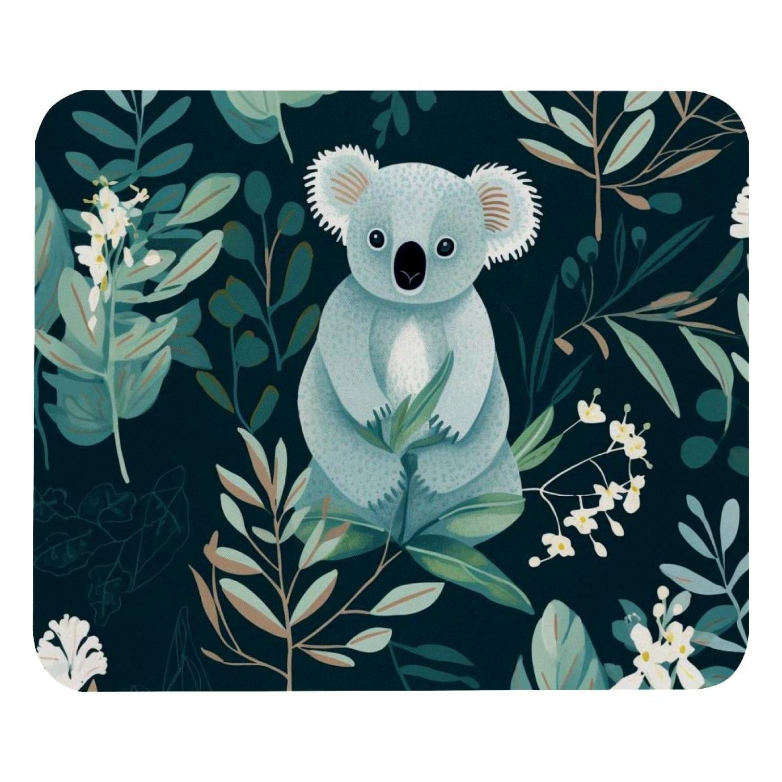 Koala Mouse Pad for Wireless Mouse Home Office Desk Laptop with Rubber ...