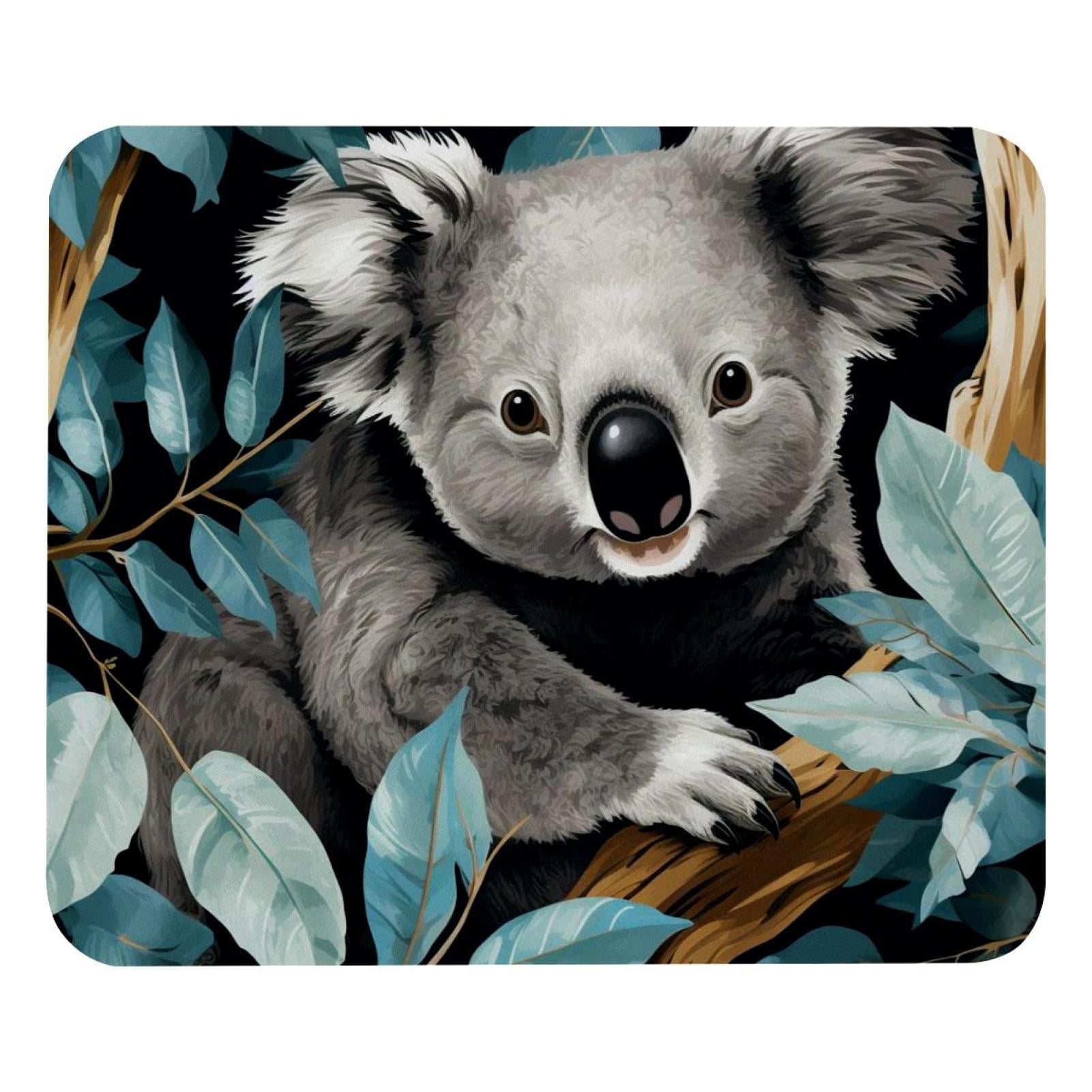 Koala Mouse Pad for Wireless Mouse Home Office Desk Laptop with Rubber ...