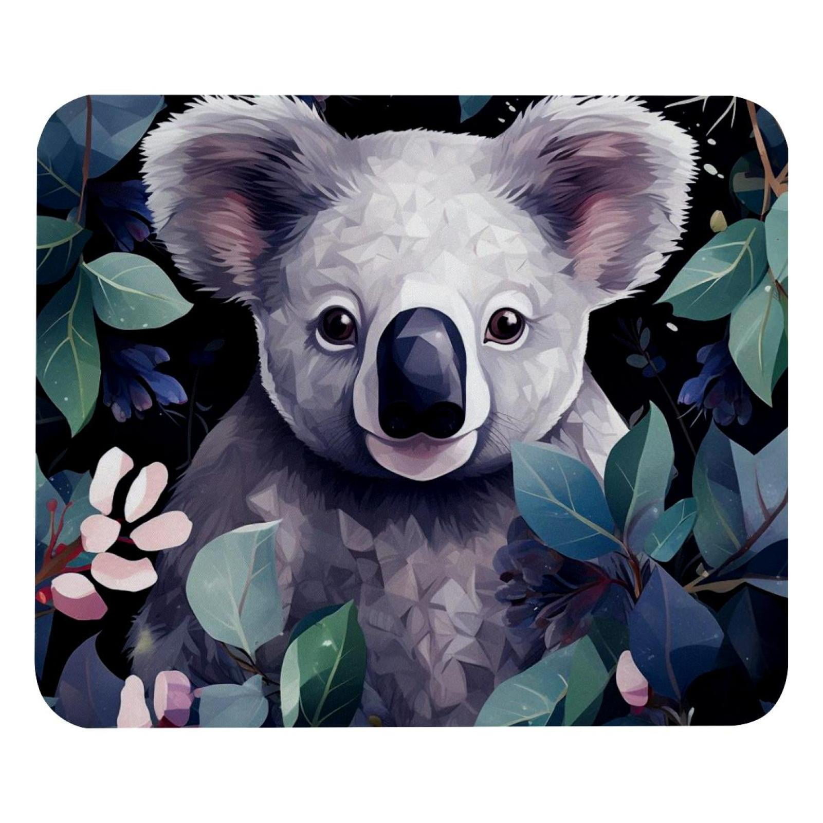 Koala Mouse Pad for Wireless Mouse Home Office Desk Laptop with Rubber ...