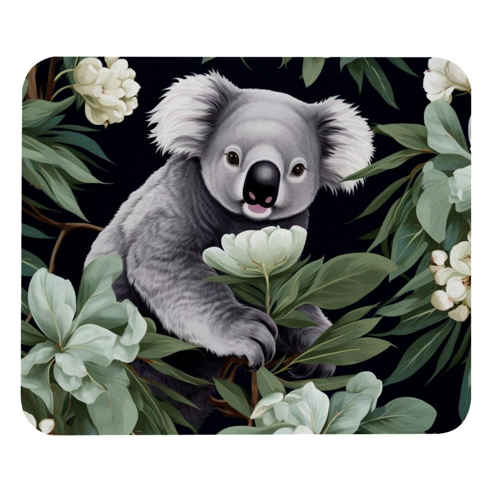 Koala Mouse Pad for Wireless Mouse Home Office Desk Laptop with Rubber ...