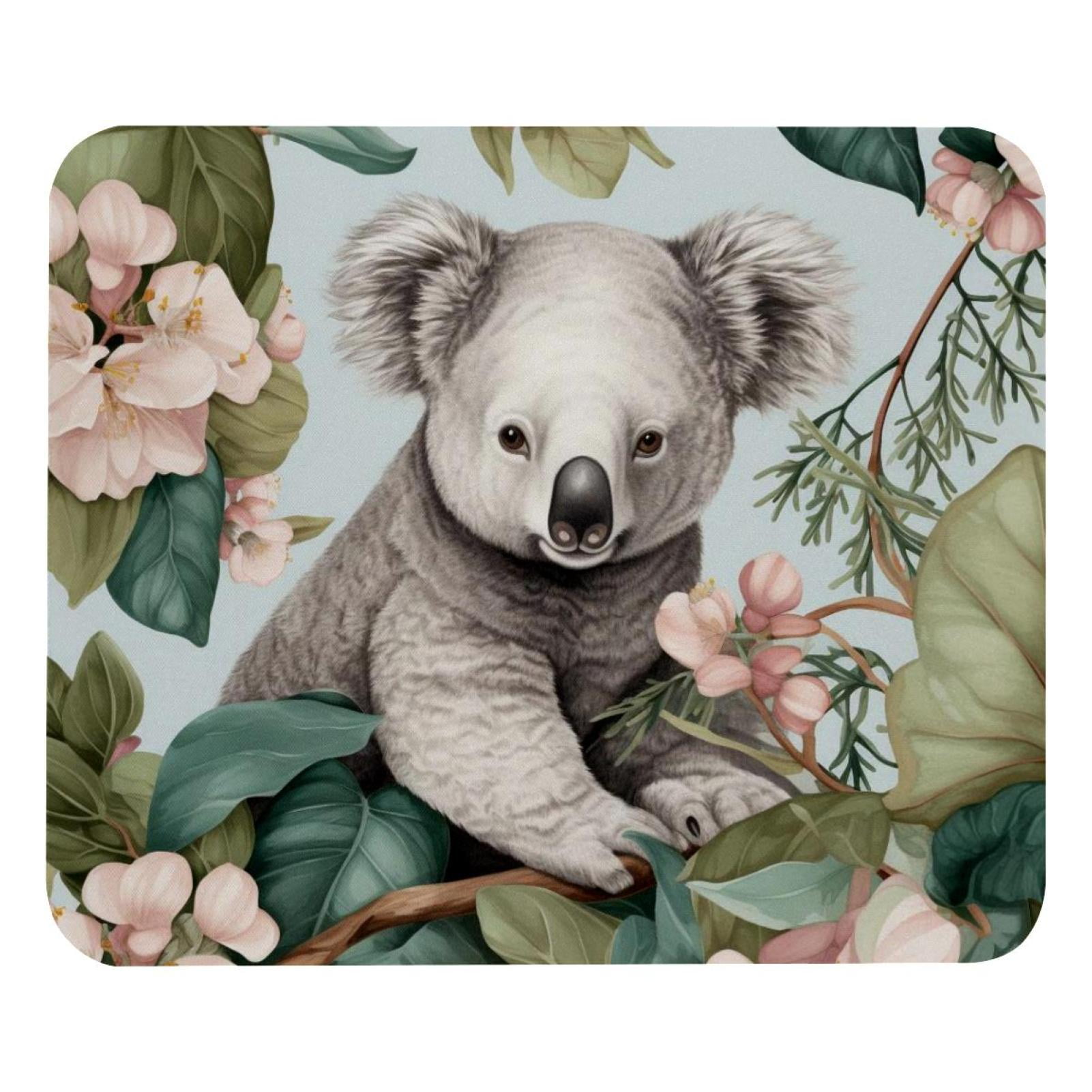 Koala Mouse Pad for Wireless Mouse Home Office Desk Laptop with Rubber ...