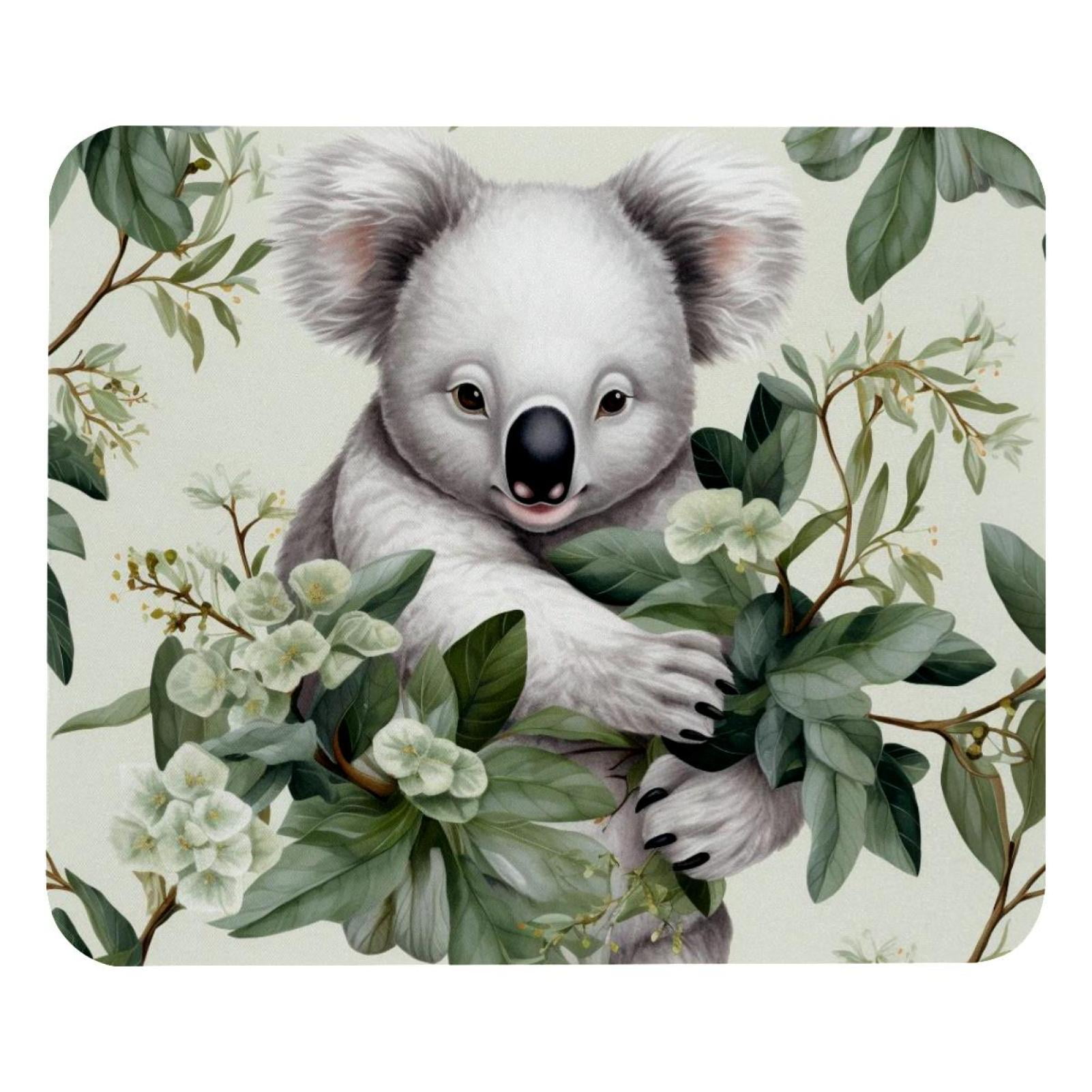 Koala Mouse Pad for Wireless Mouse Home Office Desk Laptop with Rubber ...