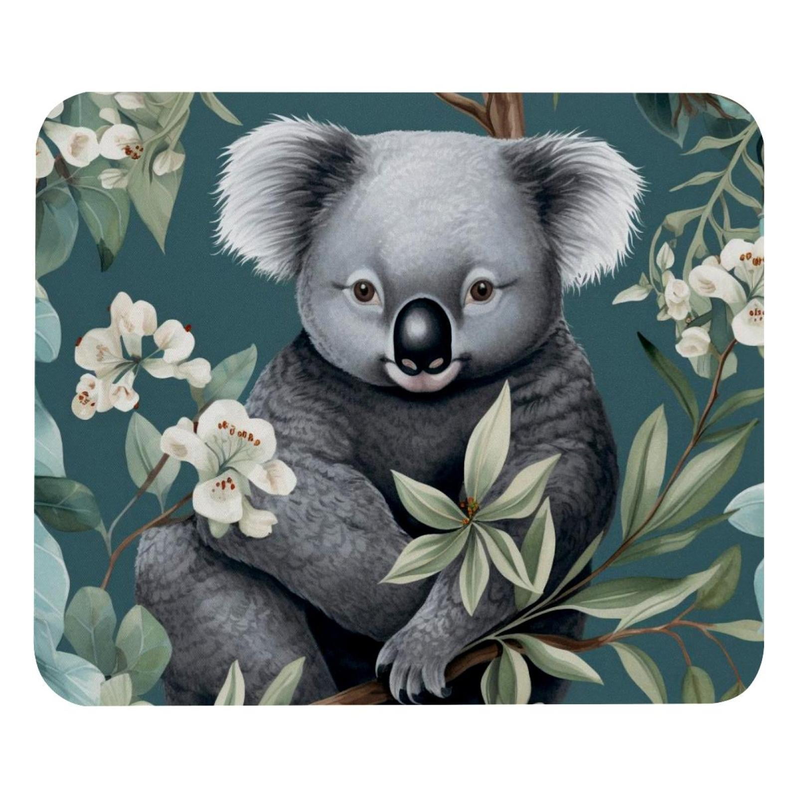 Koala Mouse Pad for Wireless Mouse Home Office Desk Laptop with Rubber ...