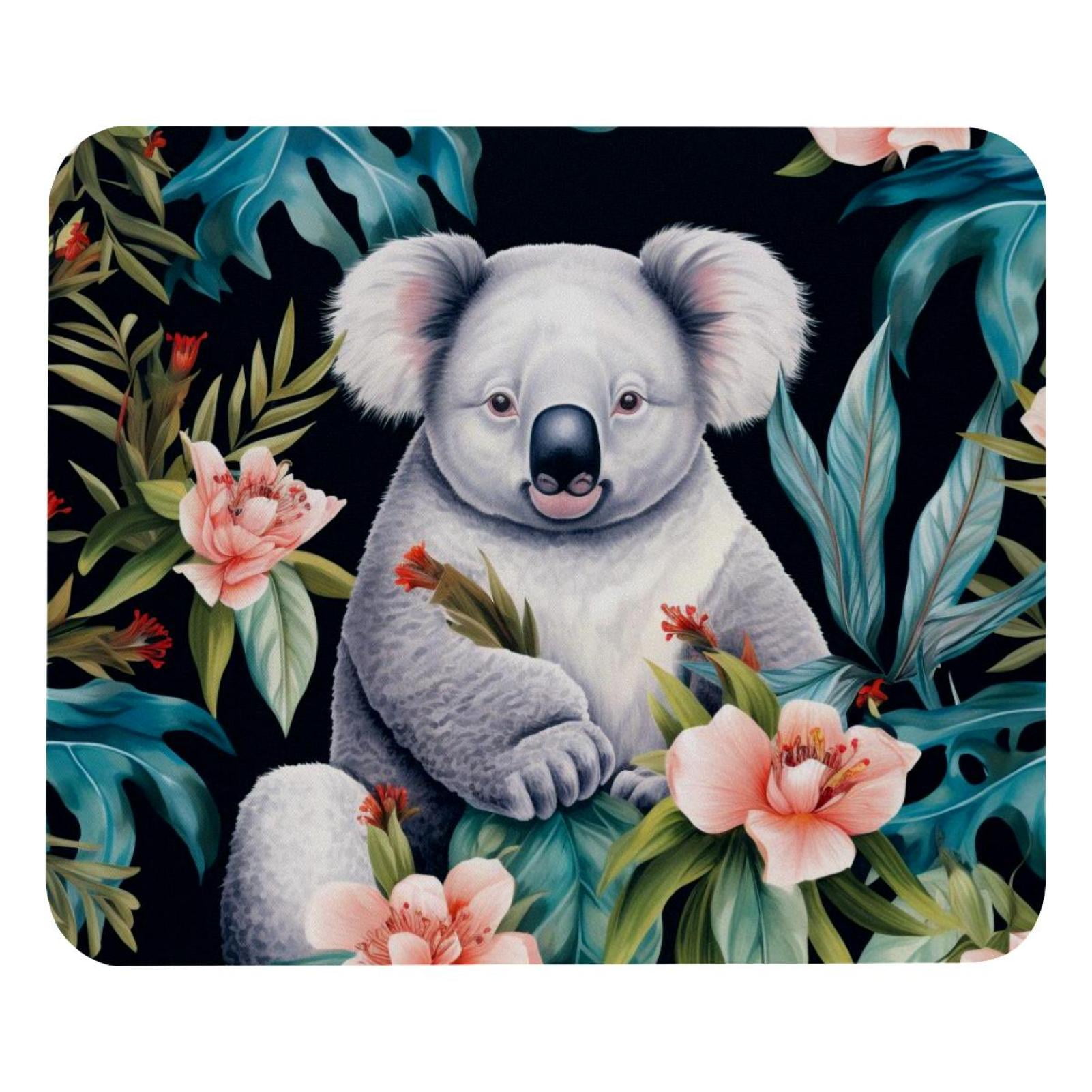 Koala Mouse Pad for Wireless Mouse Home Office Desk Laptop with Rubber ...