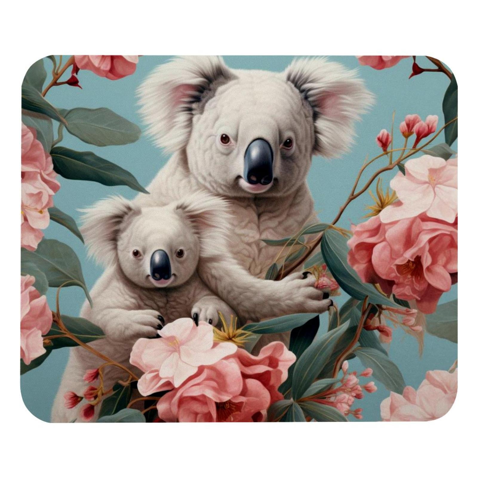 Koala Mouse Pad for Wireless Mouse Home Office Desk Laptop with Rubber ...