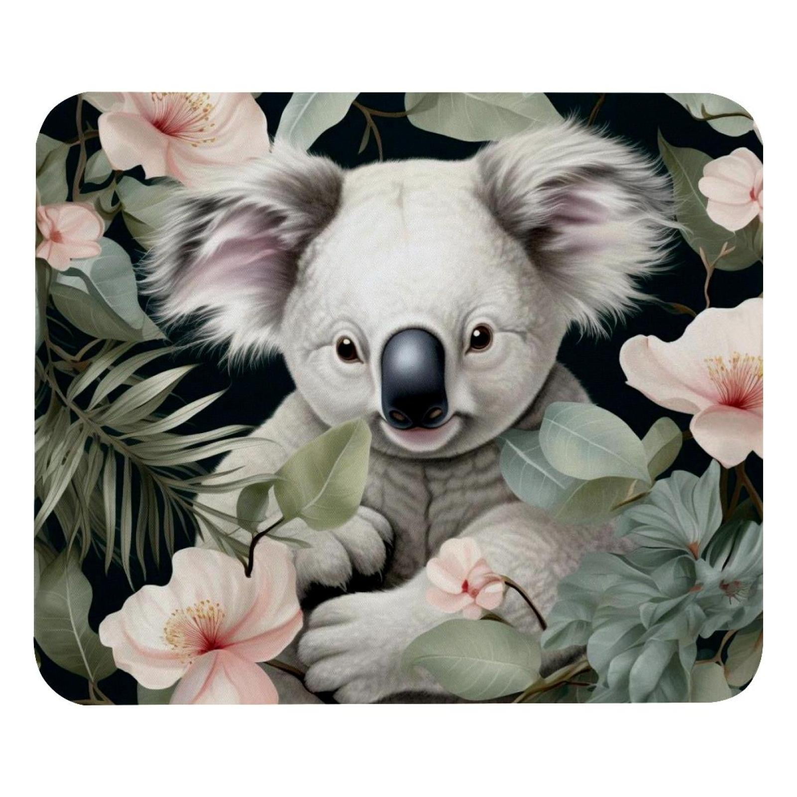 Koala Mouse Pad for Wireless Mouse Home Office Desk Laptop with Rubber ...