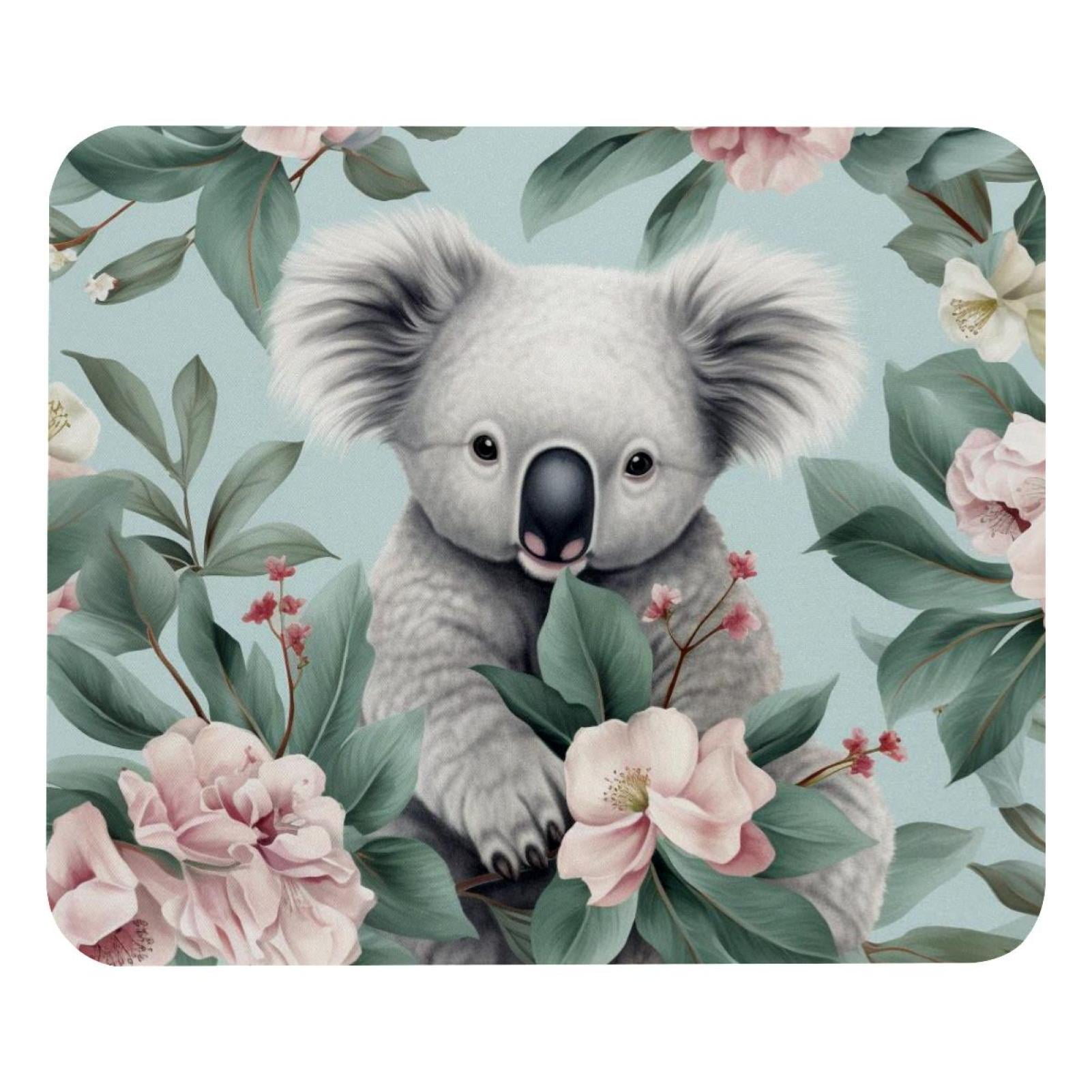 Koala Mouse Pad for Wireless Mouse Home Office Desk Laptop with Rubber ...