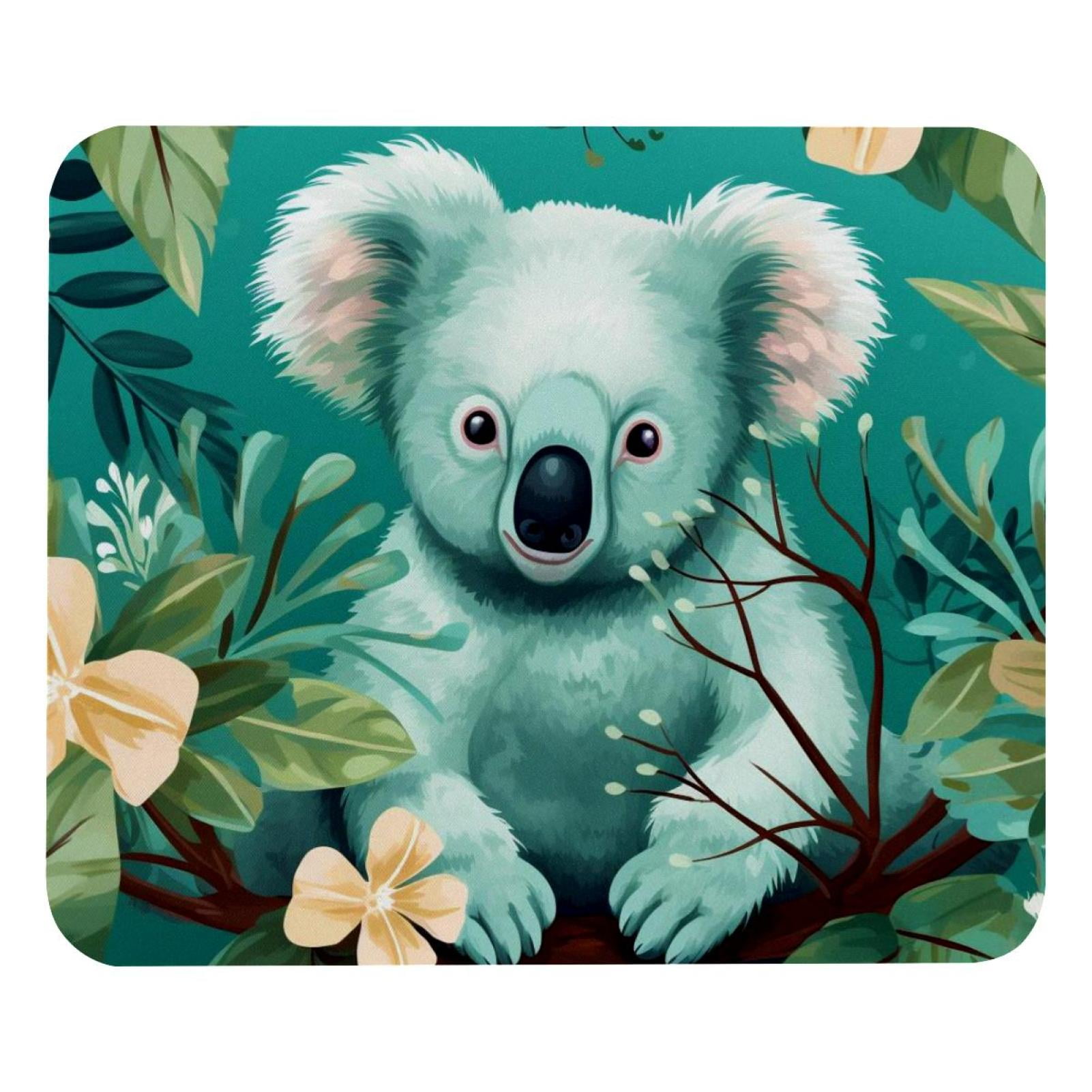 Koala Mouse Pad for Wireless Mouse Home Office Desk Laptop with Rubber ...
