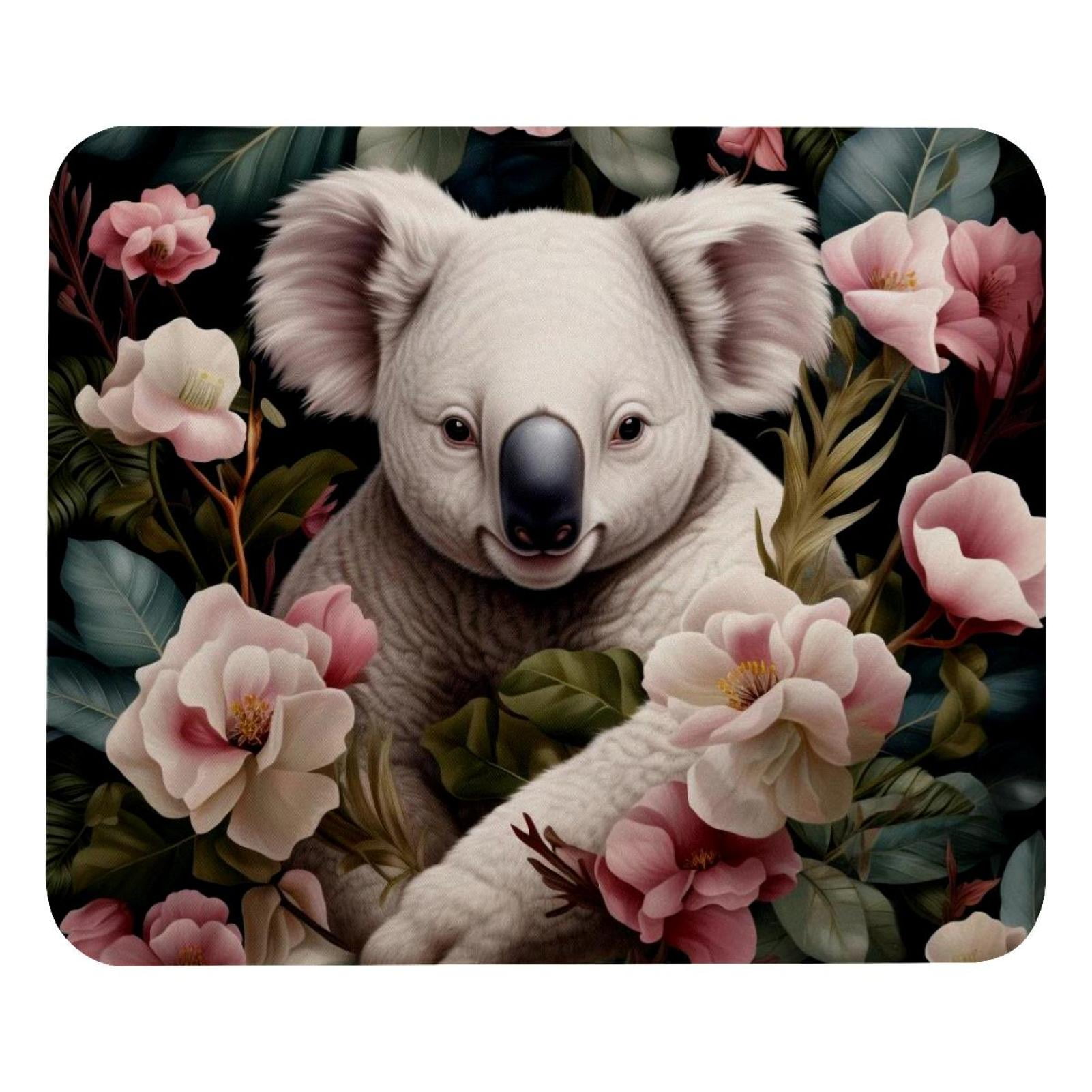 Koala Mouse Pad for Wireless Mouse Home Office Desk Laptop with Rubber ...