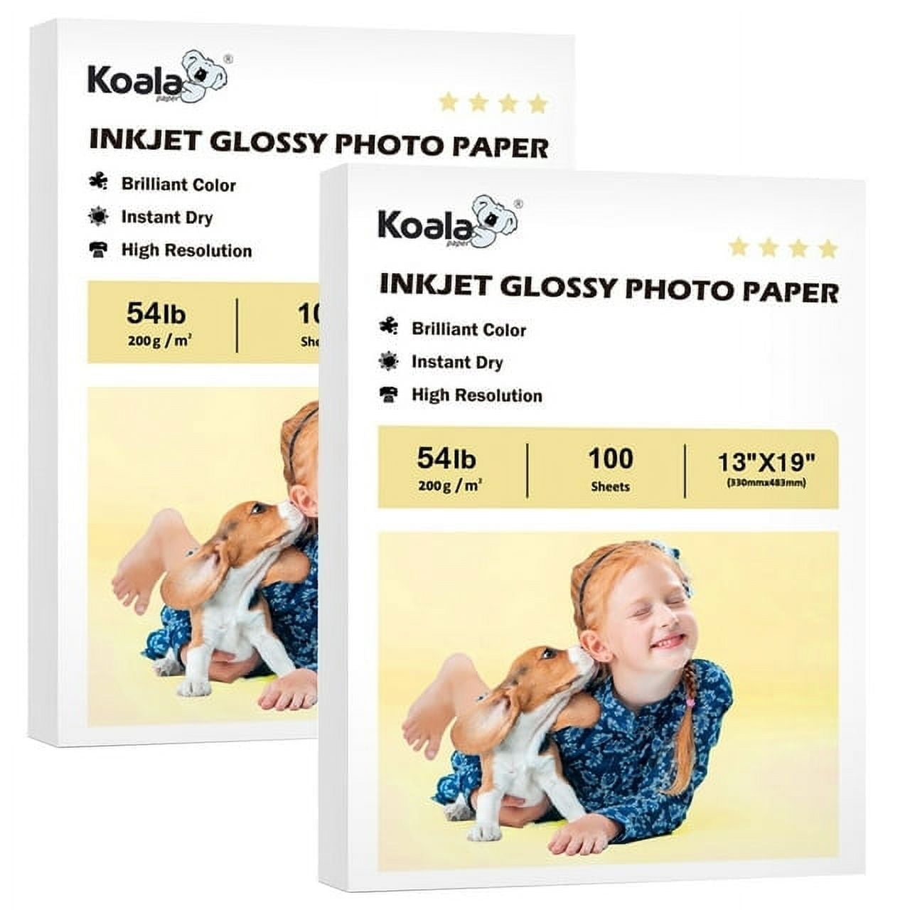 Koala Photo Paper 13x19 Glossy Poster Paper Premium 54lb 200gsm for ...