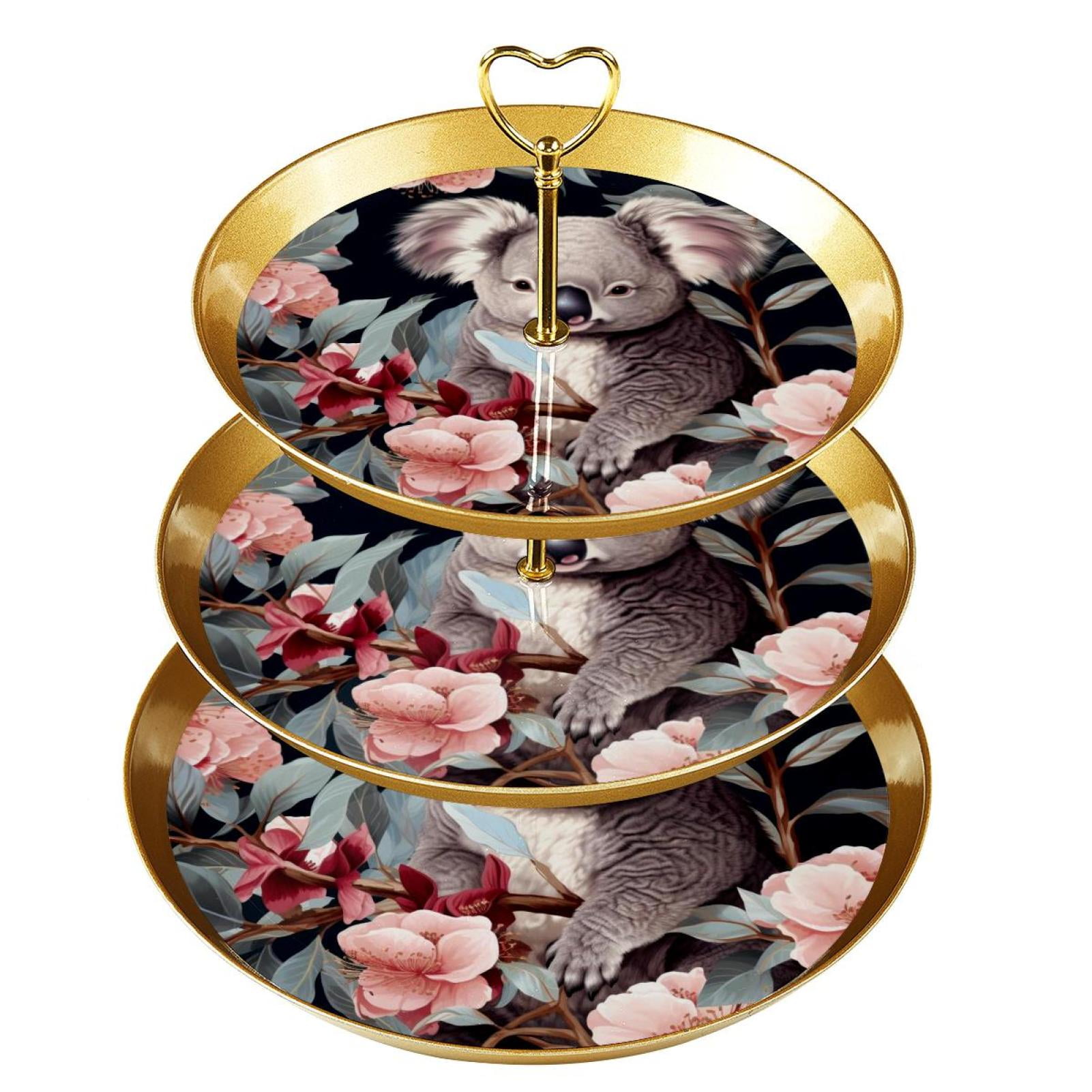 Koala Plastic Discs Dessert Table Holder with Iron Pillars - Elegant ...