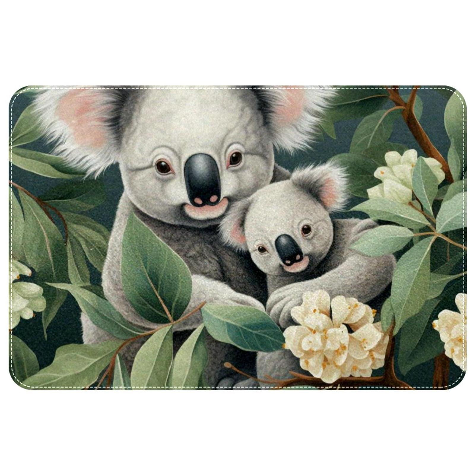 Koala Polyester Indoor/Door/Bath Rugs: Non-Slip, Machine Washable Mats ...