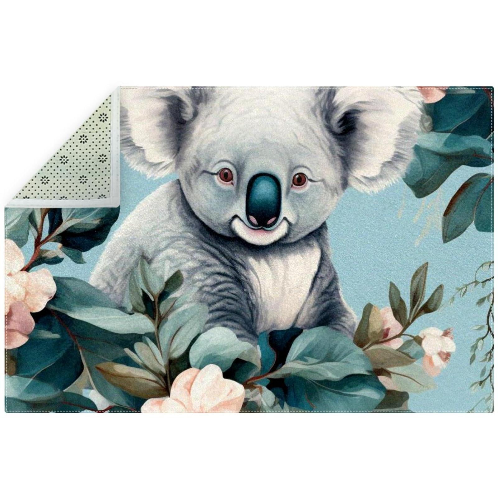 Koala Polyester Right-Angle Office Floor Mat - Durable, Rug for ...