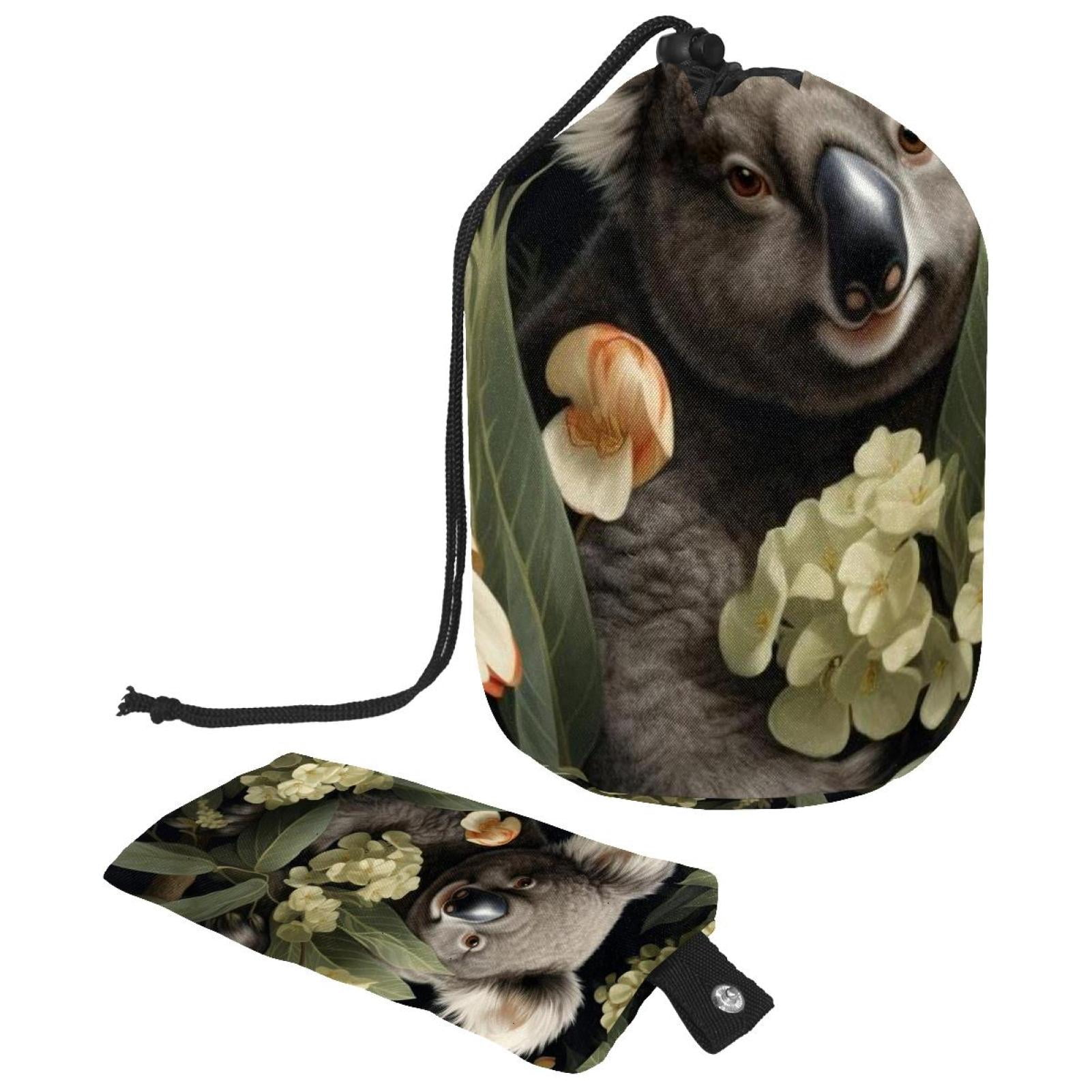 Koala Portable Drawstring Foldable Travel Laundry Wash Bag Shower Bags ...