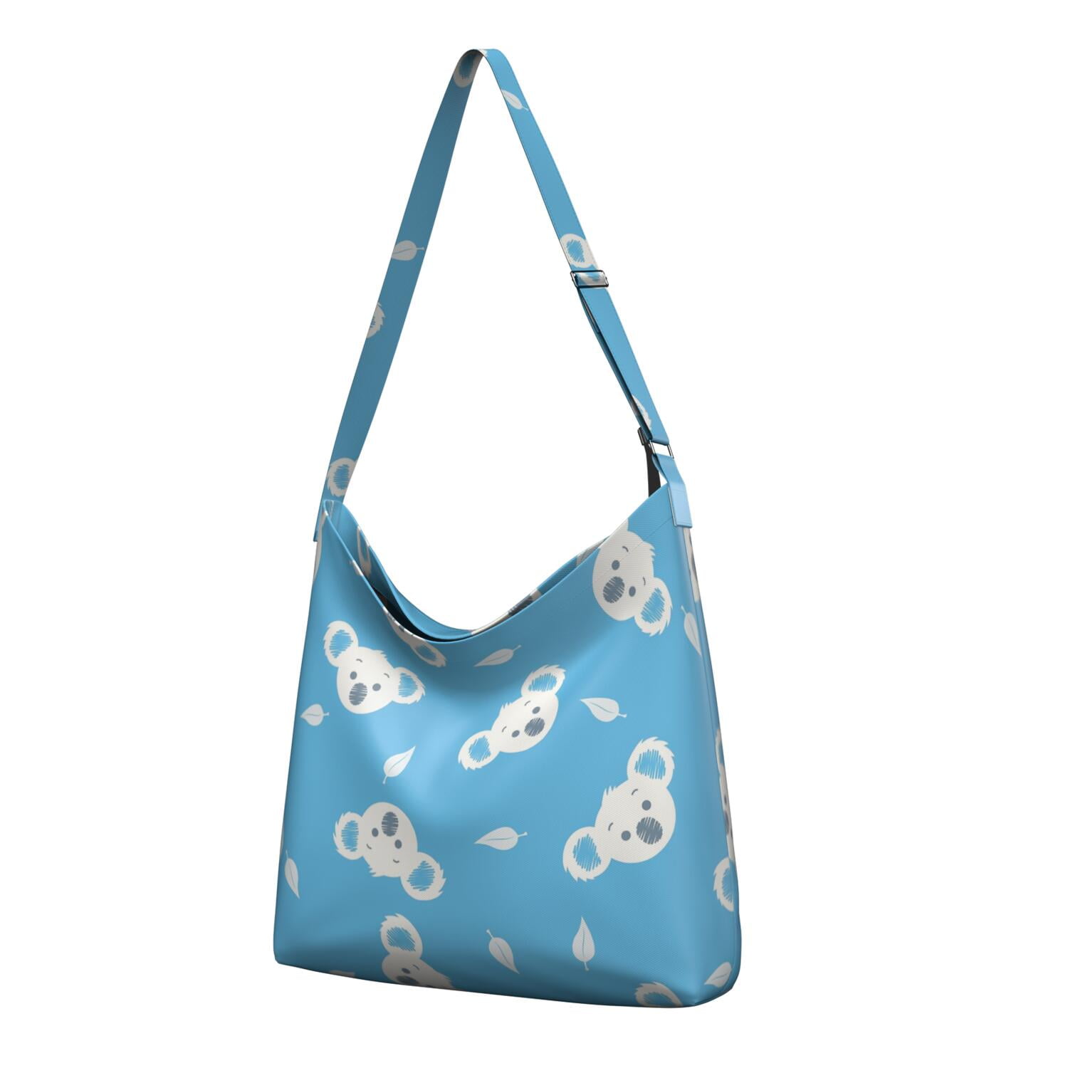 Koala Print Crossbody Shoulder Bag - Lightweight Adjustable Spacious ...