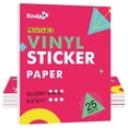 Koala Printable Vinyl Sticker Paper for Inkjet Printers - 120 Sheets ...