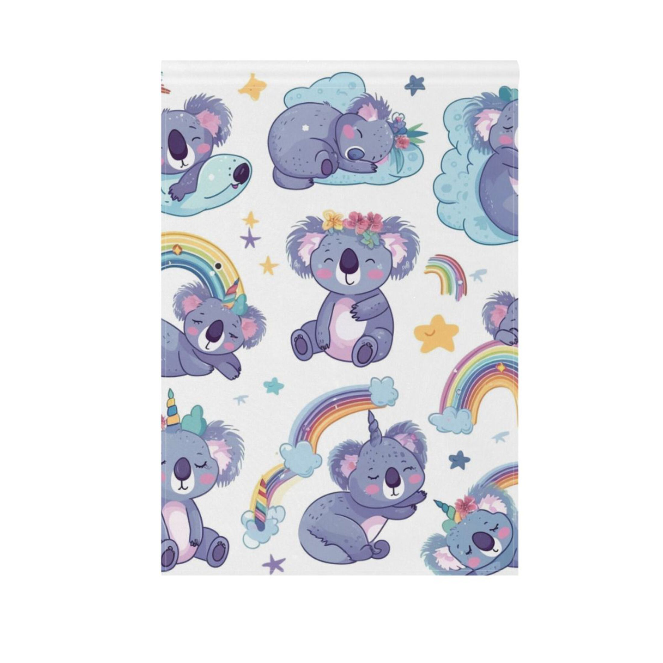 Koala Rainbow Star Garden Flag 28"x40" Double-Sided Yard Flags for ...