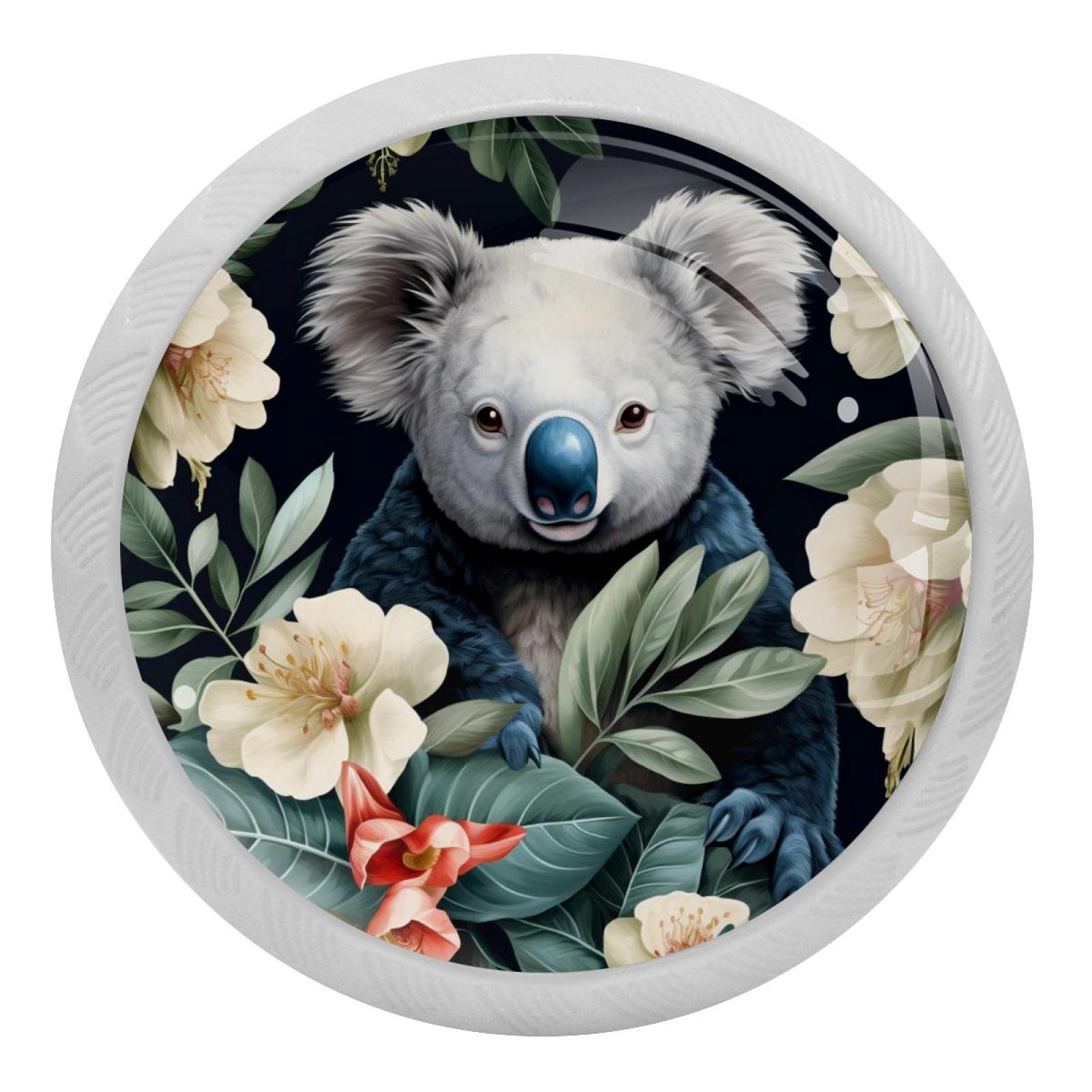 Koala Round Glow-in-the-Dark Dresser Knobs: Fluorescent Drawer Pulls ...