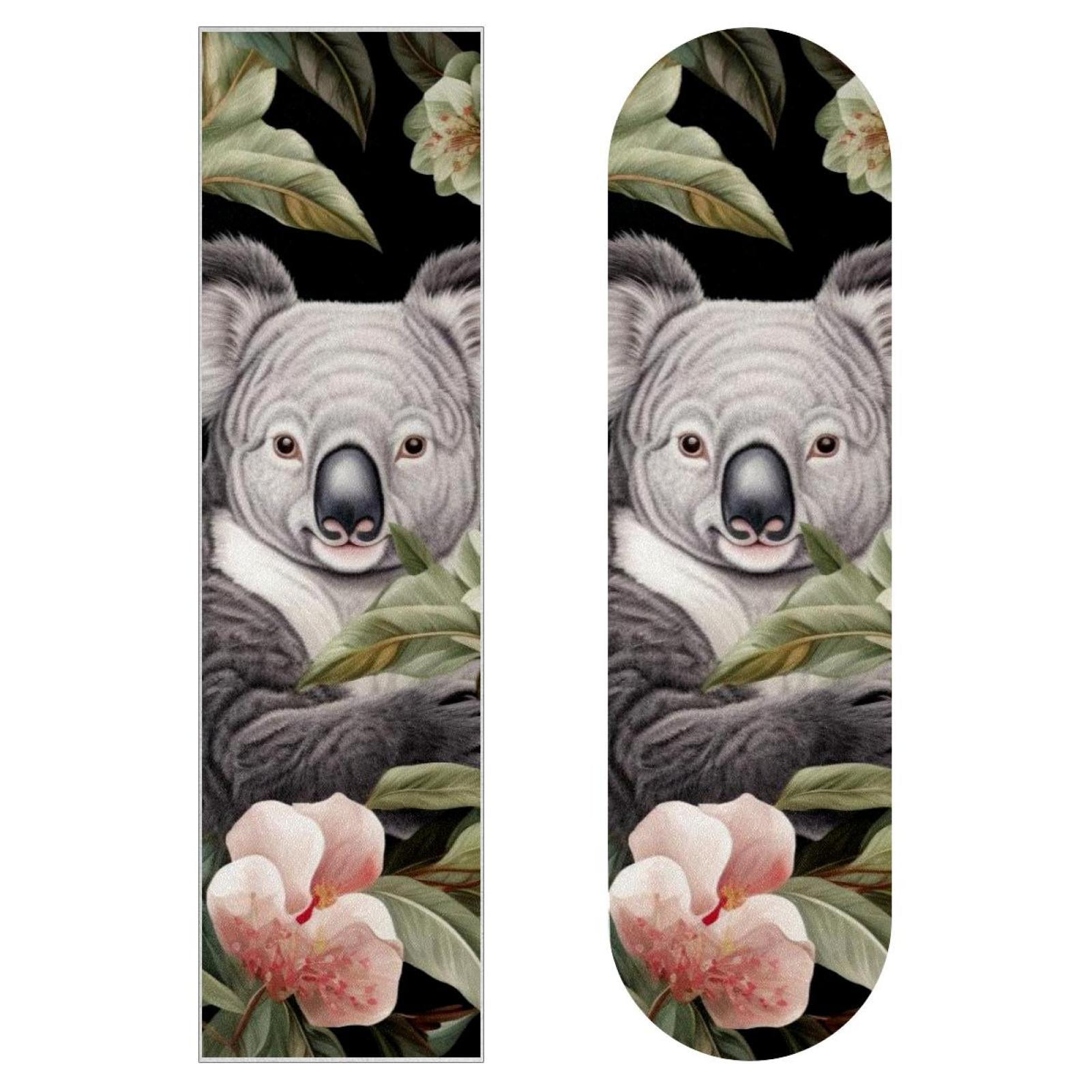Koala Skateboard Grip Tape Pack of Two - Emery Surface, PVC Backing, 8 ...