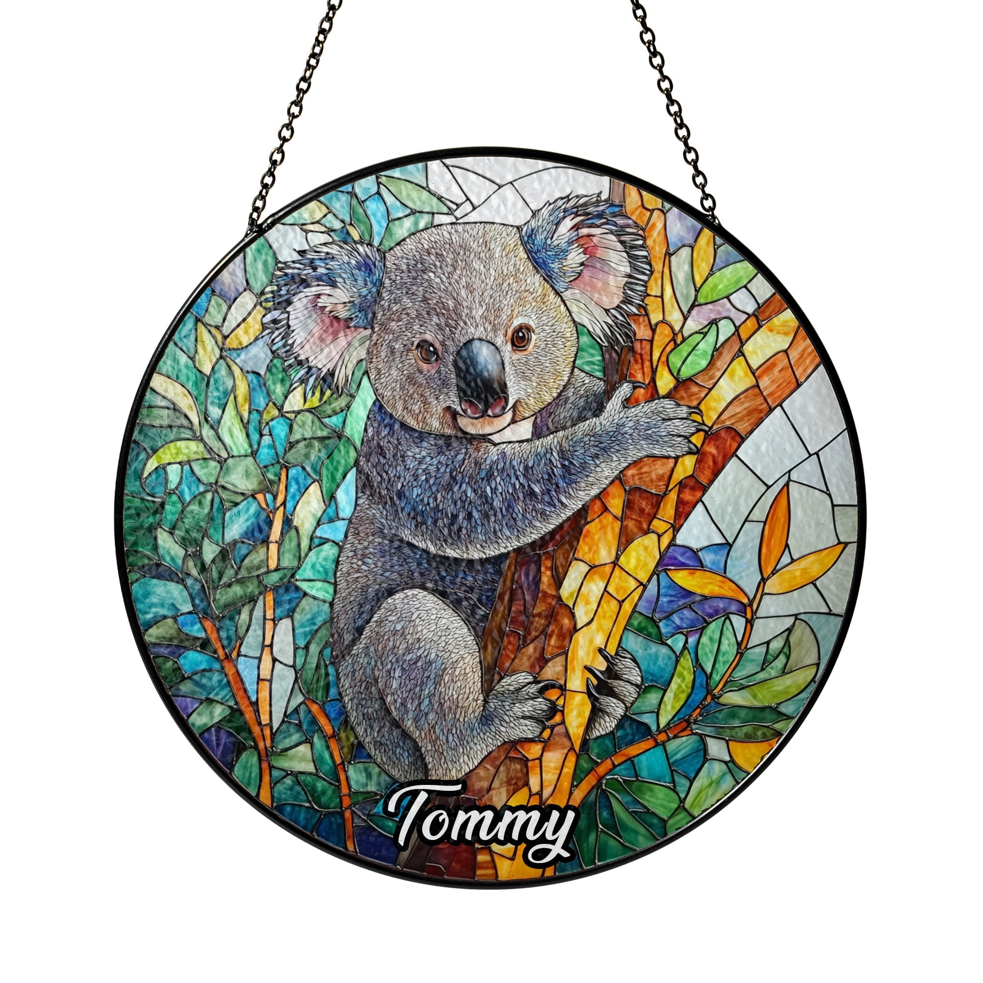 Koala Stained Glass Suncatcher - Handmade Aussie Wildlife Window ...