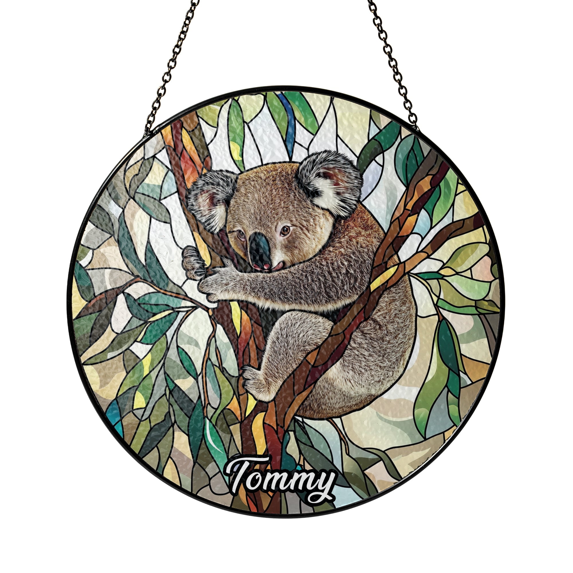 Koala Stained Glass Suncatcher - Handmade Aussie Wildlife Window ...
