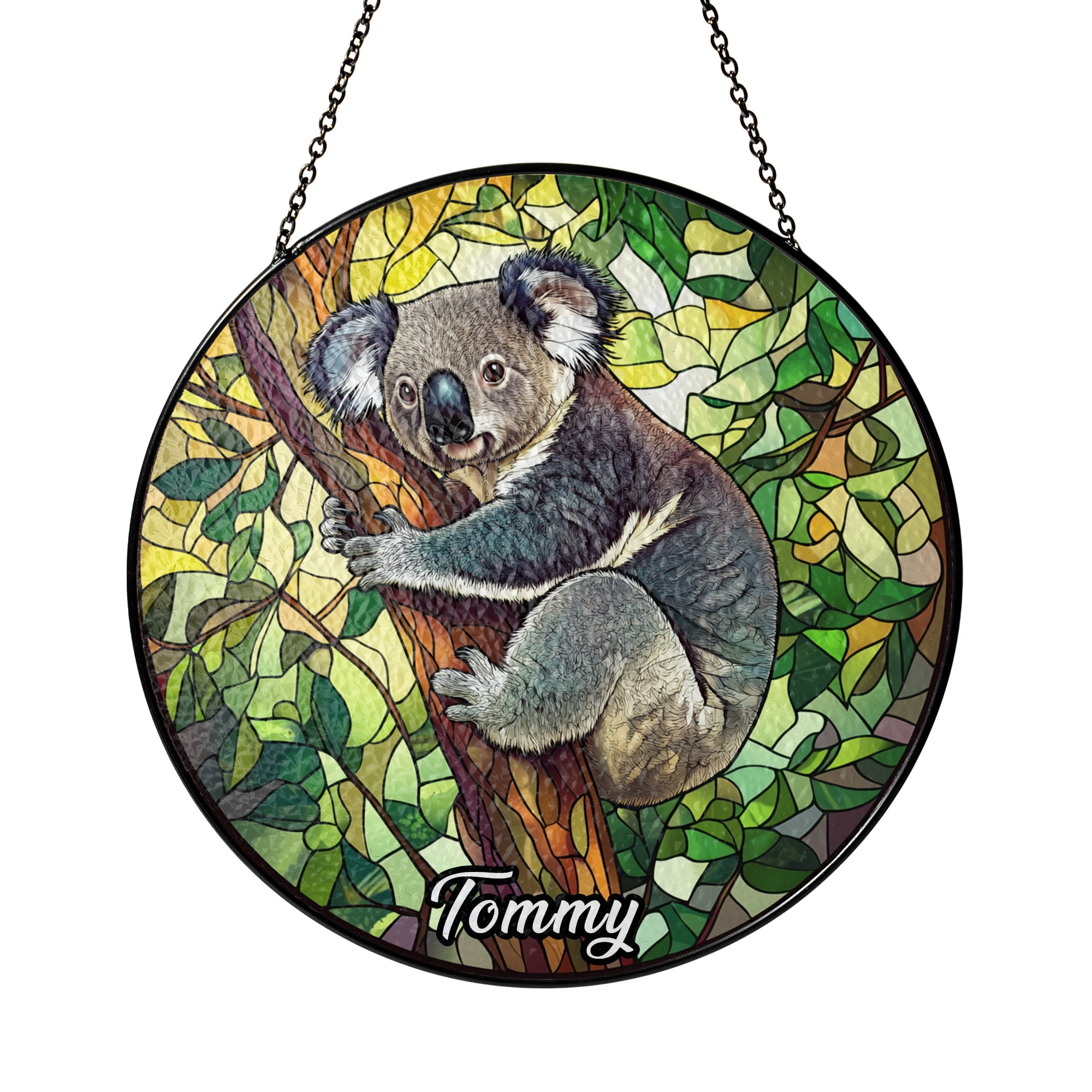 Koala Stained Glass Suncatcher - Handmade Aussie Wildlife Window ...