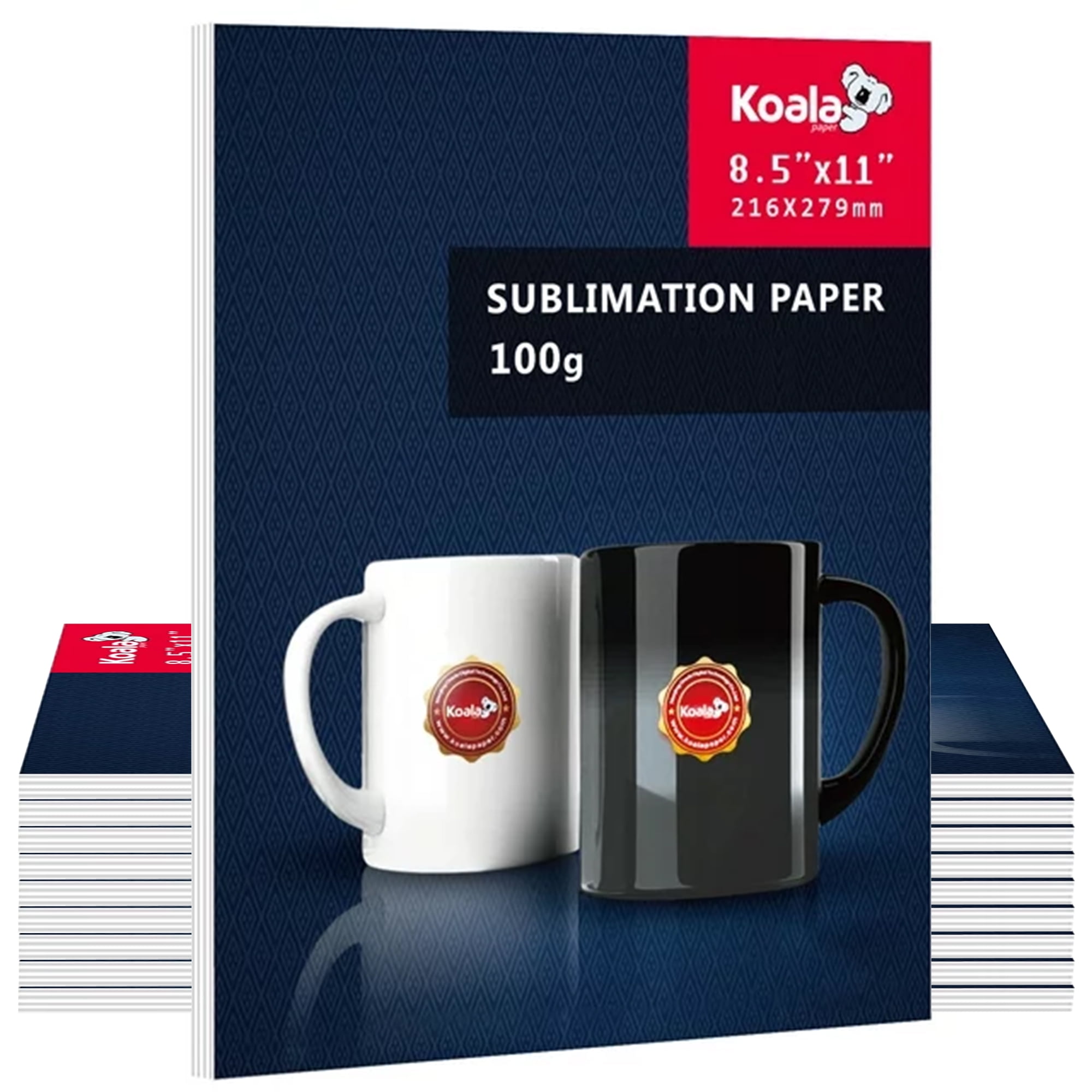 Koala Sublimation Paper 8.5x11 Bulk 500 Sheets for Inkjet Sublimation ...