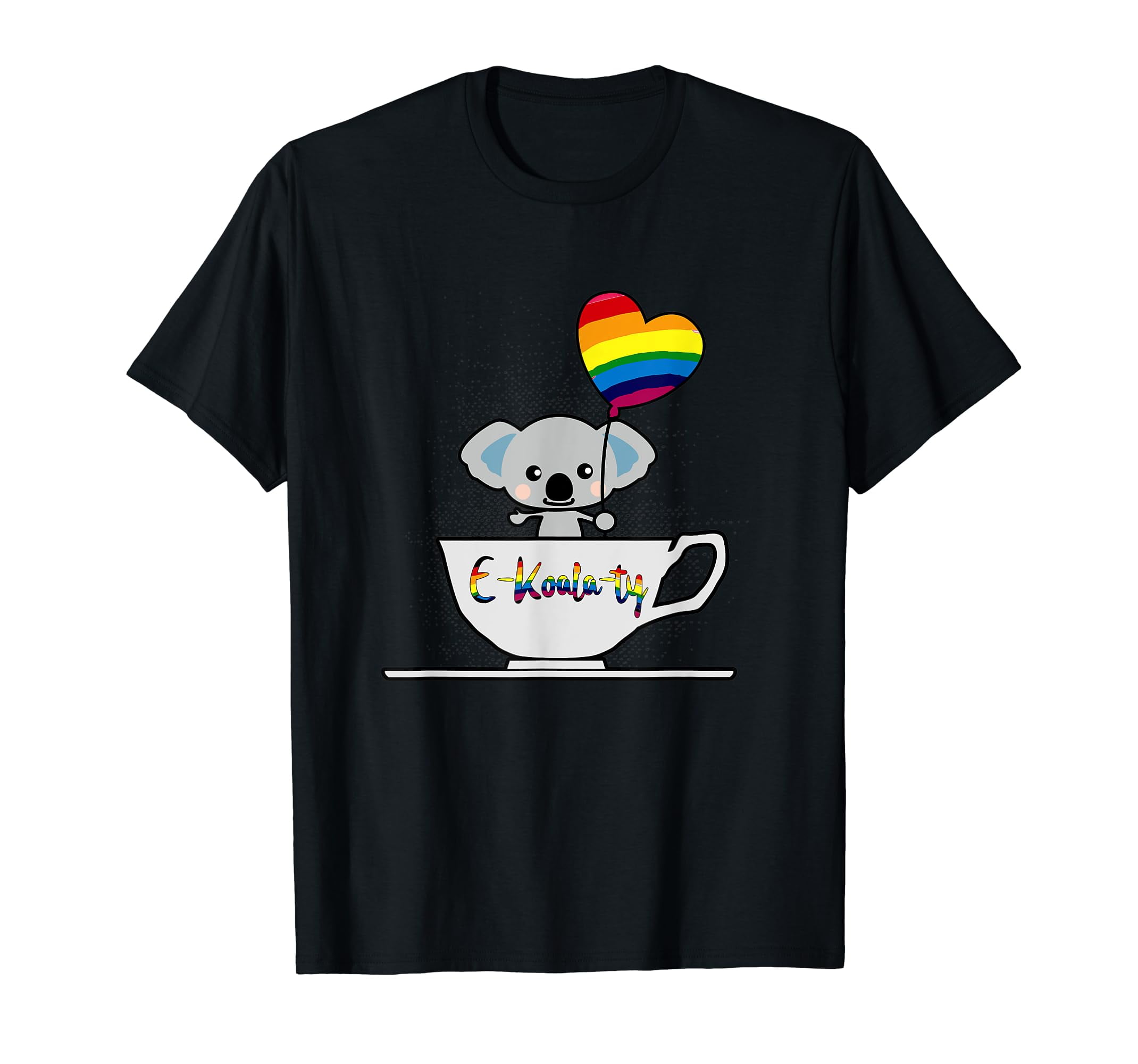 Koala Tea Cup Funny LGBT E-Koala-Ty Love Tea And Koalas T-Shirt ...