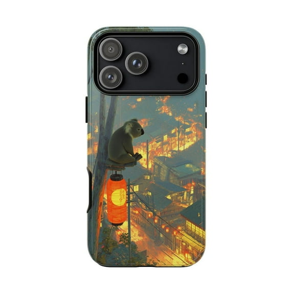 Koala Tree Village Warm Rustic Australian Wildlife Art Case with iPhone ...