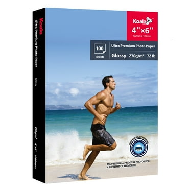 Koala Glossy Photo Printer Paper, 200 Sheets, 8.5x11, Thin 30 LB 6Mil for Photos, DIY - Walmart.com