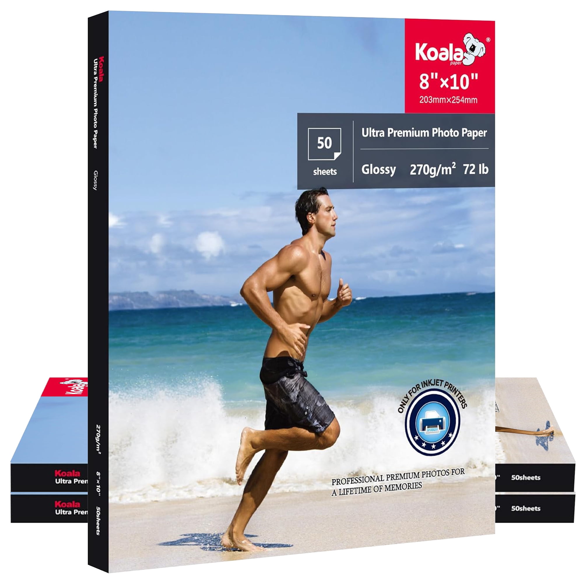 Koala Ultra Premium Photo Paper 8x10 Glossy 72lb Inkjet Photography ...