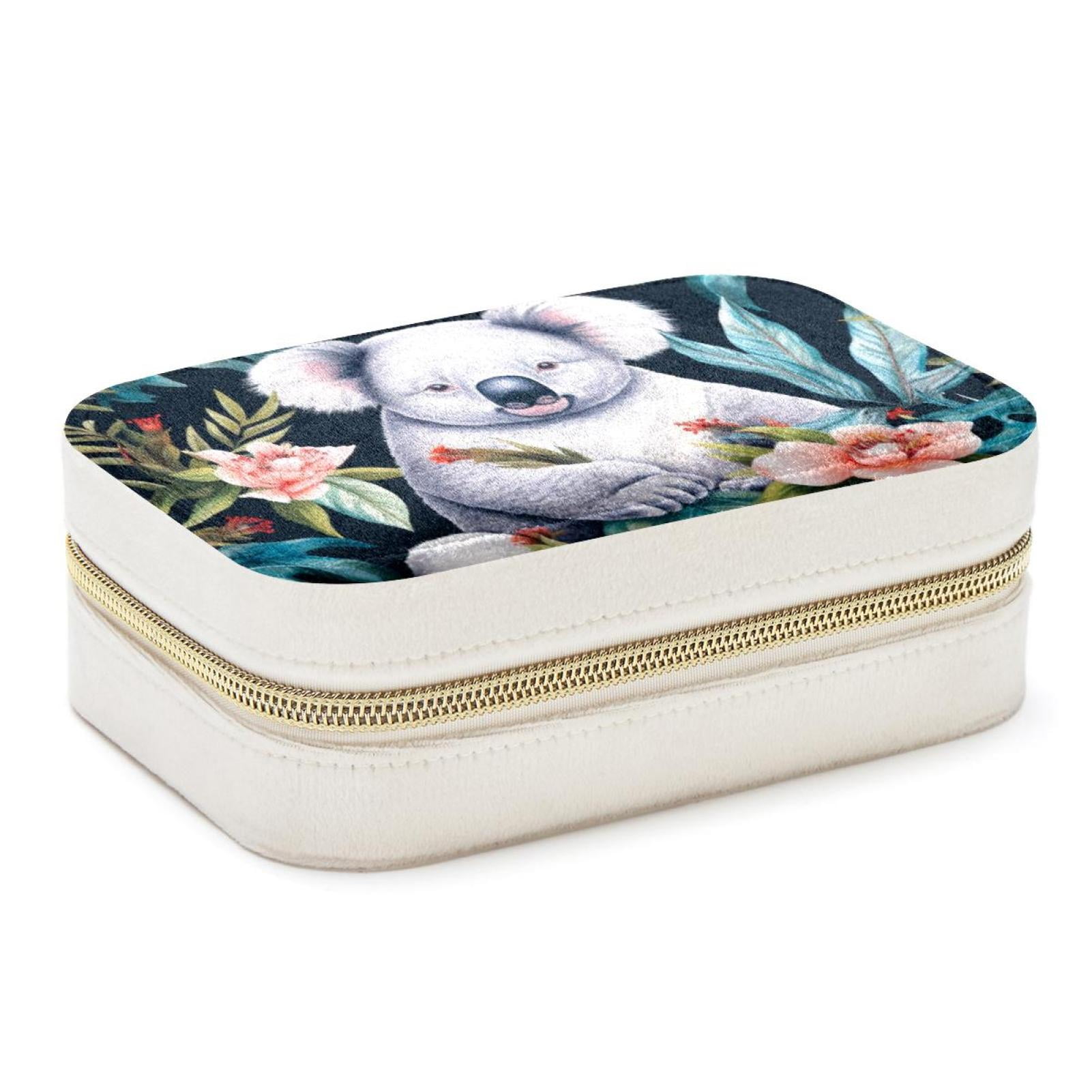 Koala Velvet Portable Travel Organizer Box with Removable Compartment ...