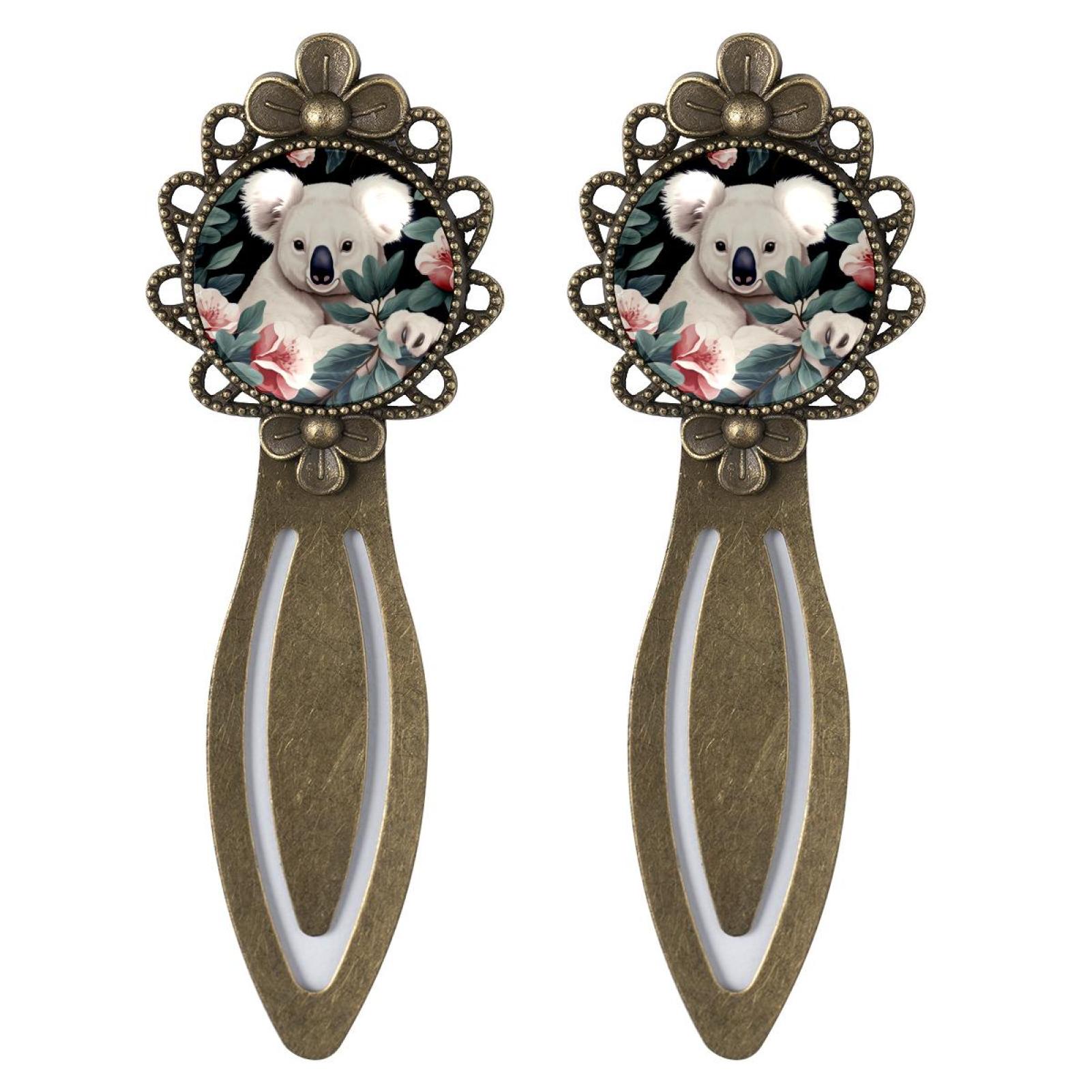 Koala Vintage Copper-Colored Lace Bookmarks: Stainless Steel Reading ...