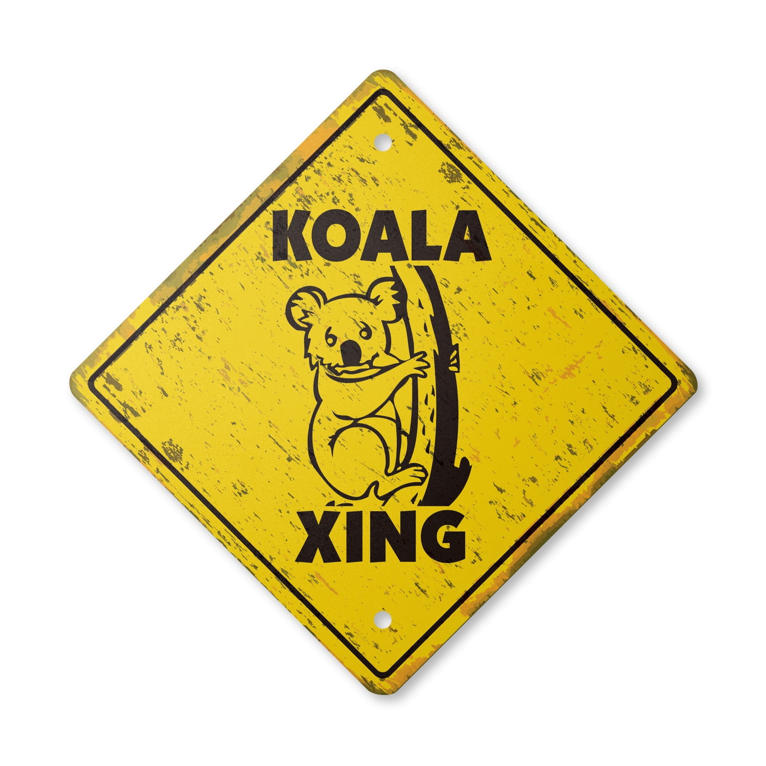 Koala Vintage Crossing Sign Zone Xing | Indoor/Outdoor Plastic | 20 ...