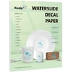 Hayes Paper, Waterslide Decal Paper LASER CLEAR 20 Sheets Premium Water ...