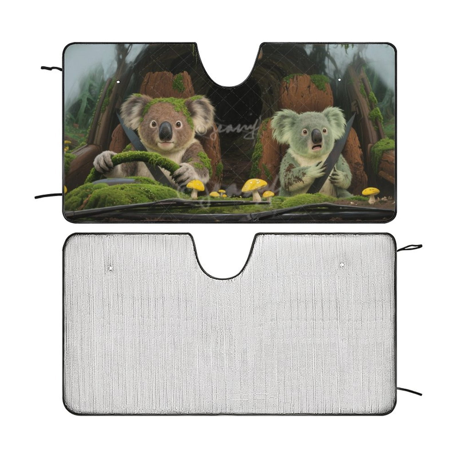 Koala Windshield Sun Shade Foldable Car Front Window Covers for Car ...