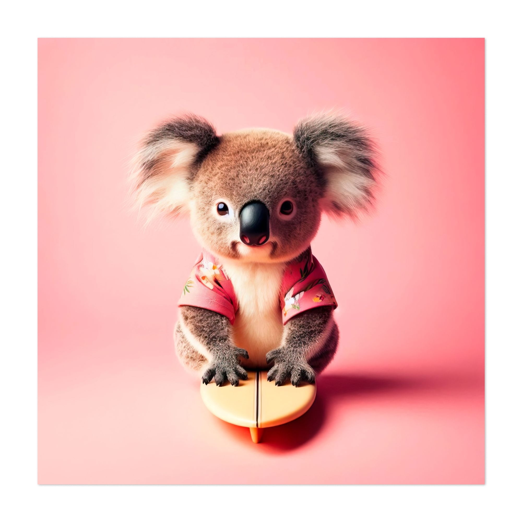 Koala with surfboard - Photography Surfboard Animal Tropical Humor ...