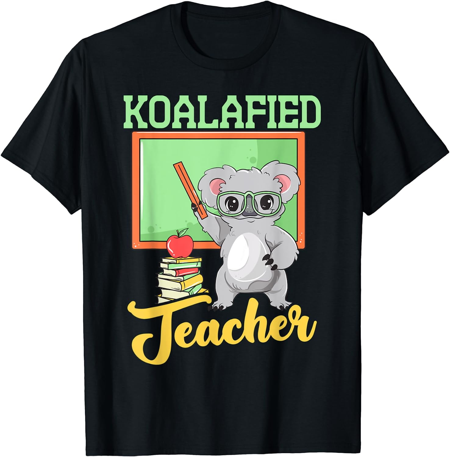 Koalafied Teacher Back To School Funny Koala Teacher Pun T-Shirt ...