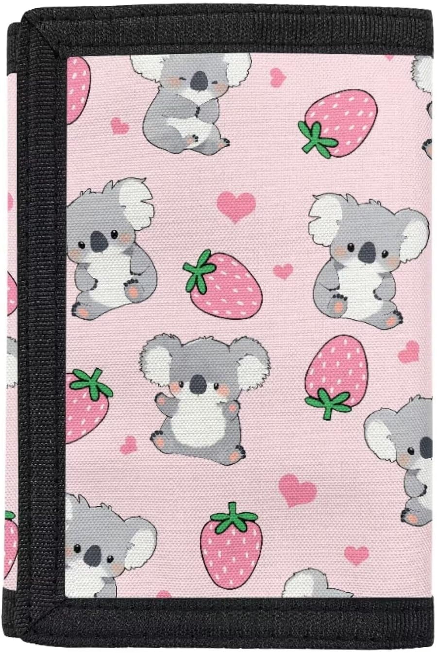 Koalas Wallet for Girls Strawberry Print Cute Clutch Pouch Portable ...