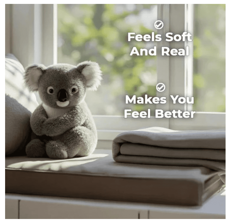 Koaly Ai Plush for Emotional Support, Mimics Natural Movements for ...