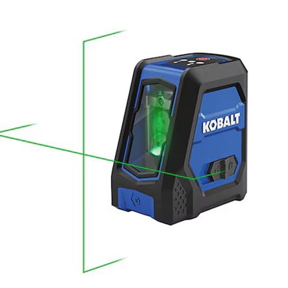 Kobalt 100-Feet Green Self-Leveling Cross-line Laser Level Kit ...