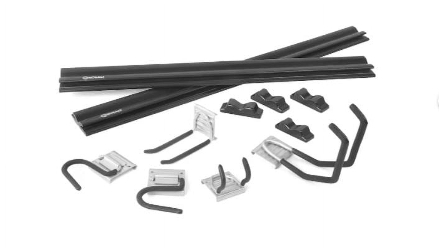 Kobalt 11-Piece 7.1-in Gray and Black Plastic Multipurpose Storage Rail ...