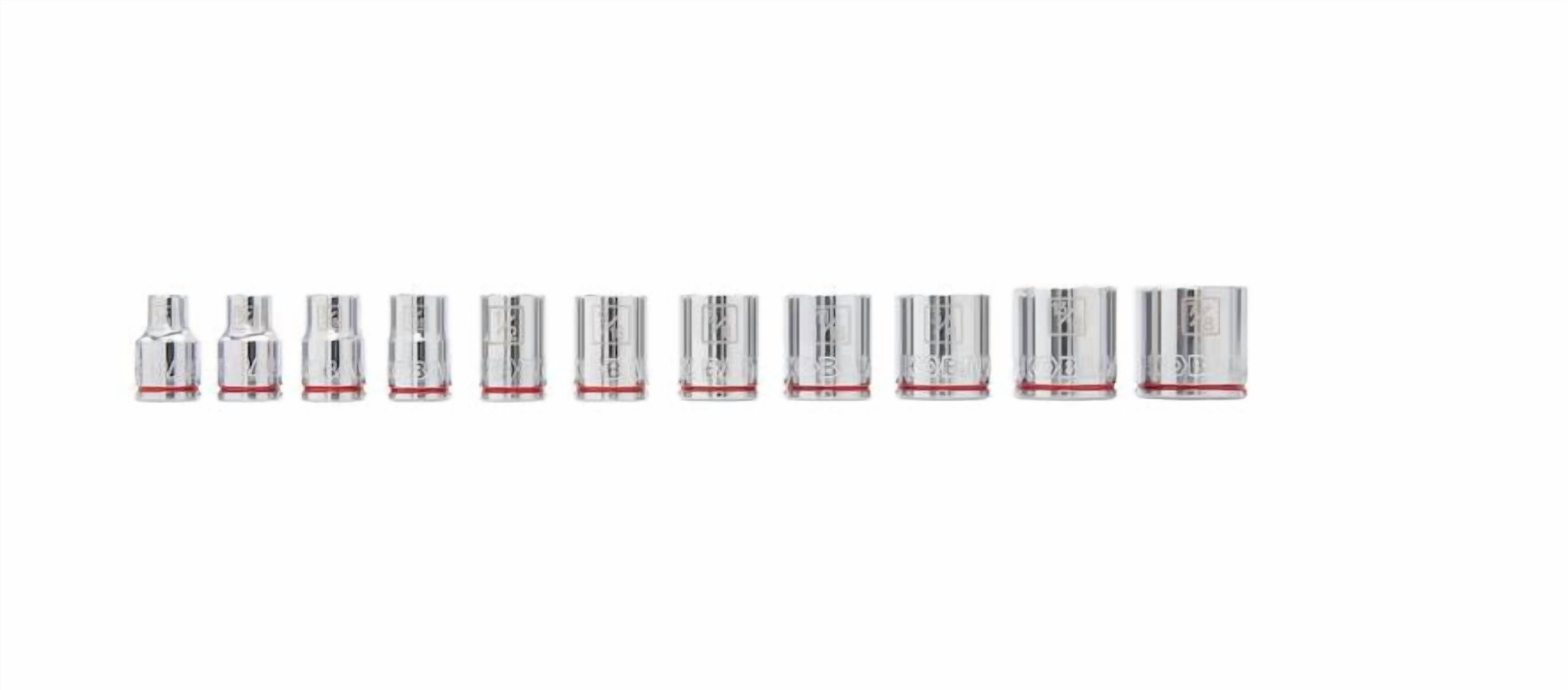 Kobalt 3/8-in Drive Standard (SAE) Shallow Socket Set (11-Pieces ...