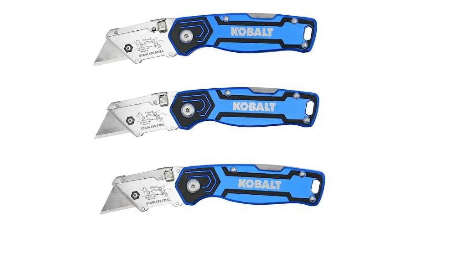 Kobalt 3pk Lockback 3/4-in Folding Utility Knife - Walmart.com