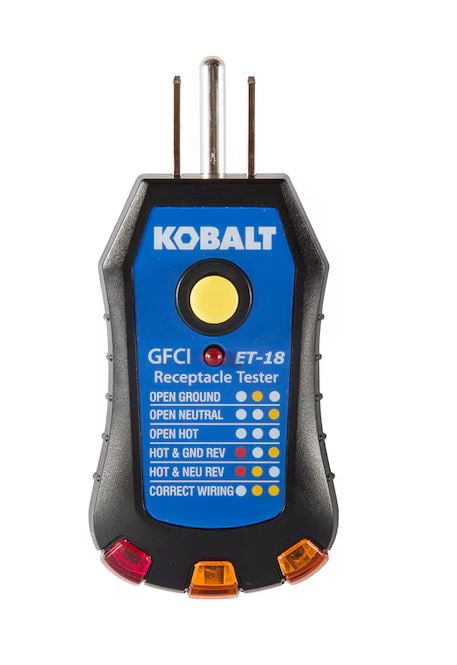 Kobalt Analog Display Receptacle Tester Specialty Meter 110V To 125V ...