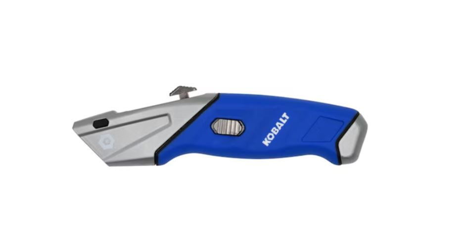 Kobalt Auto Loading 3/4-in 5-Blade Retractable Utility Knife with On ...