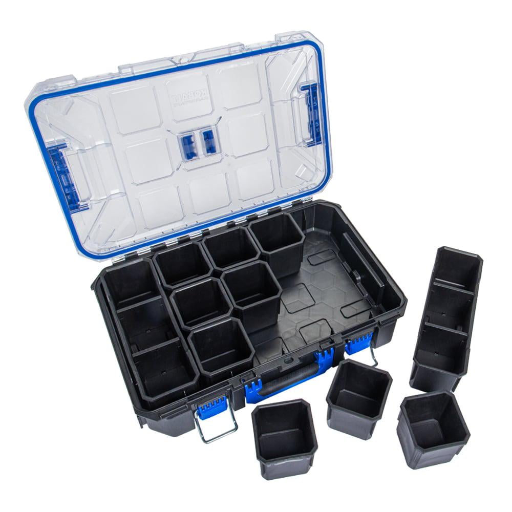 Kobalt CASESTACK 14-Inches W x 21-Inches H x 5.1-Inches D Black Plastic ...