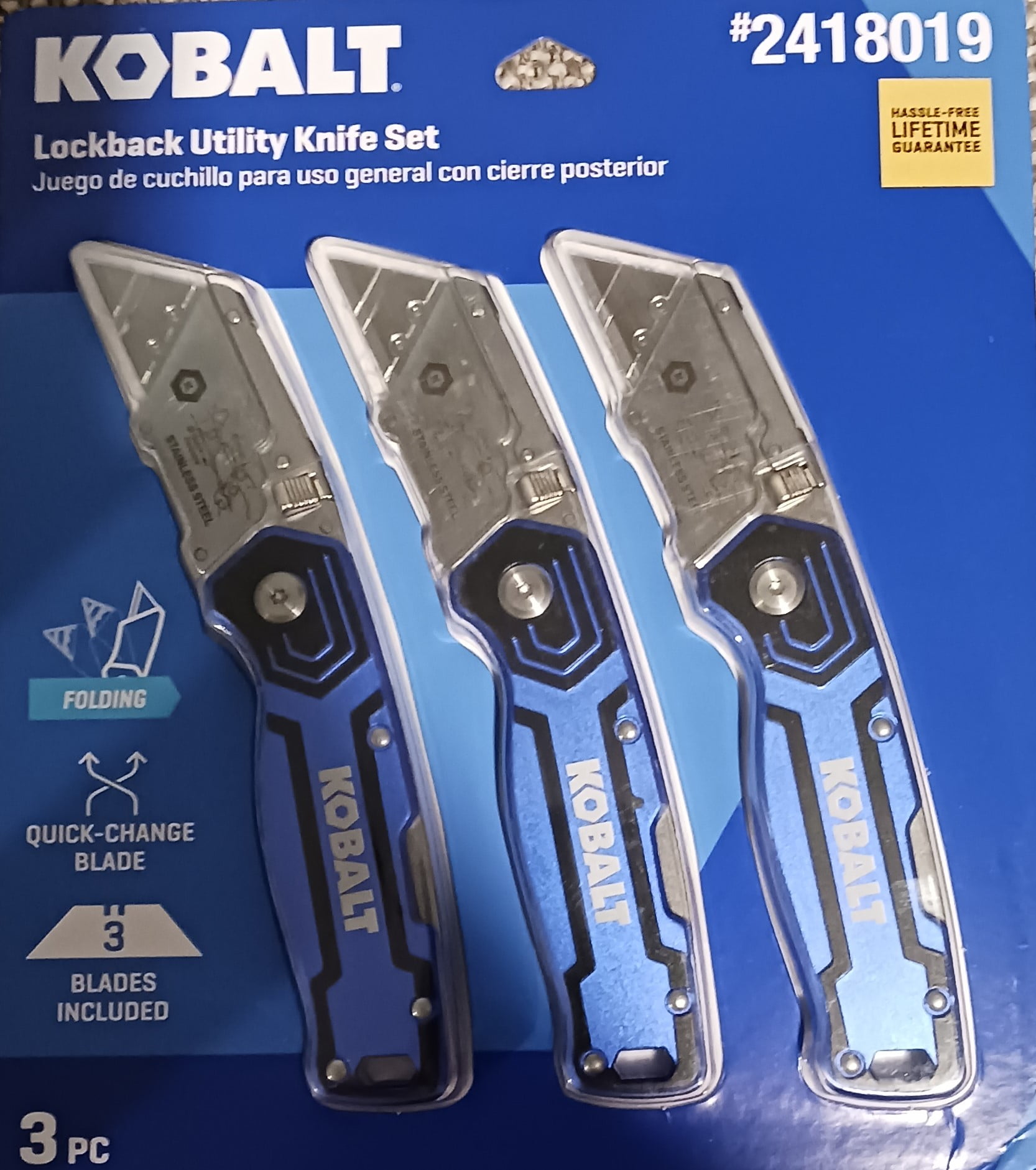 Kobalt Lockback Utility Knife Set - Walmart.com