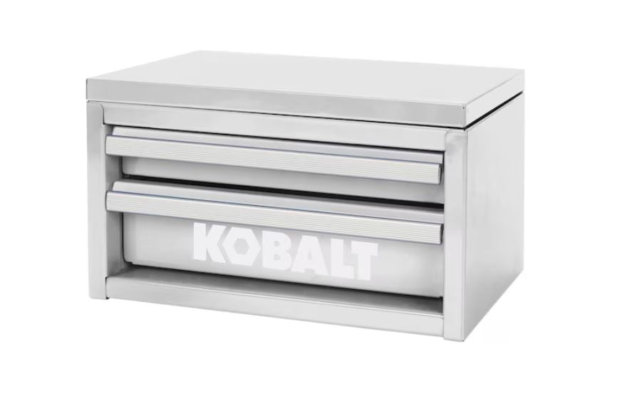 Kobalt Mini 1083-in W x 591-in H x 591-in D 2-Drawer White Steel Tool ...