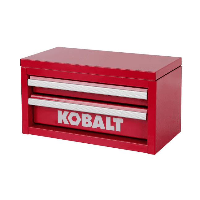 Kobalt Mini 2-Drawer Red Steel Tool Box - Walmart.com